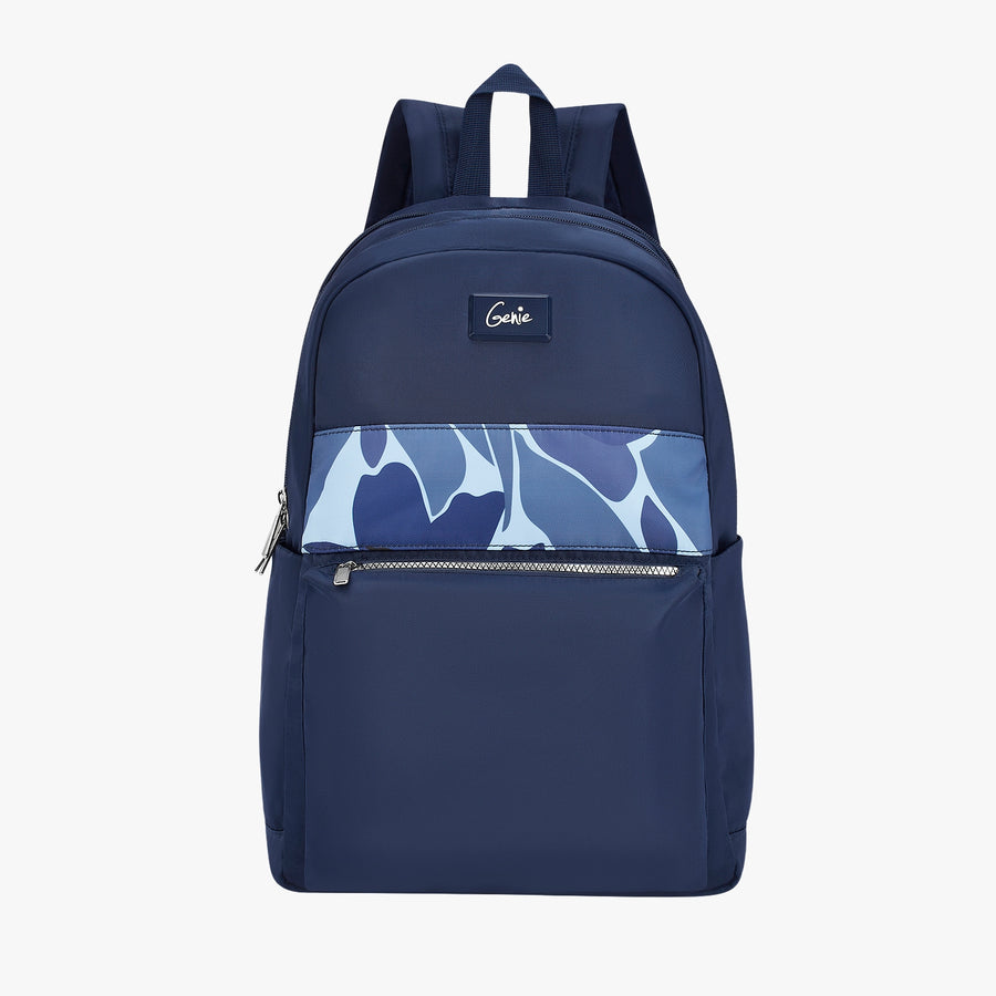 Buy Genie Tiffany 22L Navy Blue Laptop Backpack Online