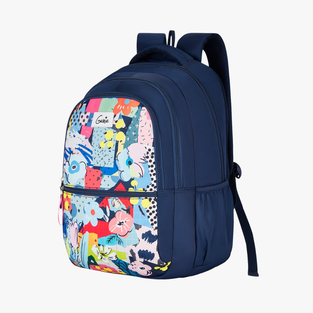 Buy Genie Phoenix 36L Navy Blue Laptop Backpack With Raincover
