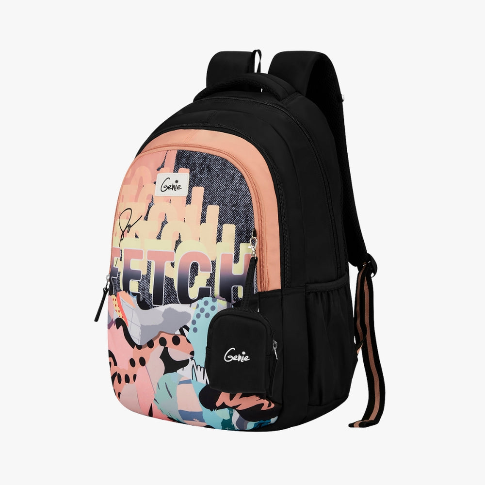 Buy Genie Fetch 36L Black School Backpack online