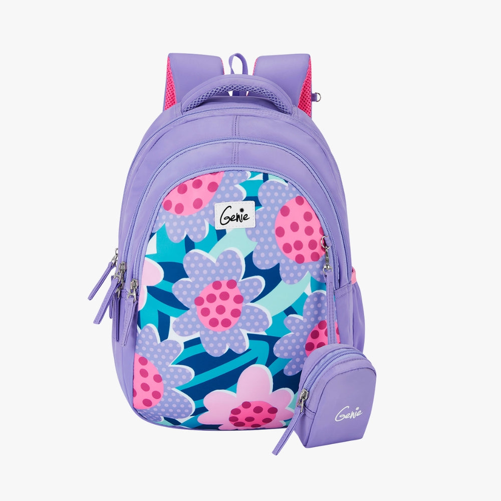 Fluffy Lavender Kids Bag for Girls in India - Genie