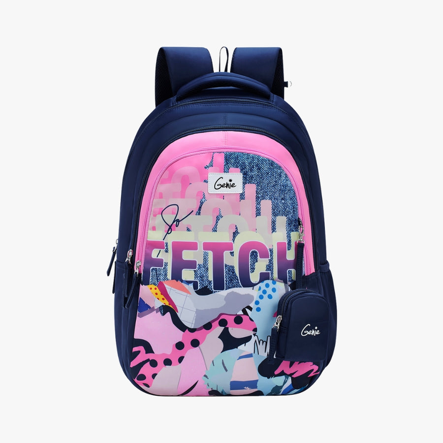 Buy Genie Fetch 36L Navy Blue School Backpack online