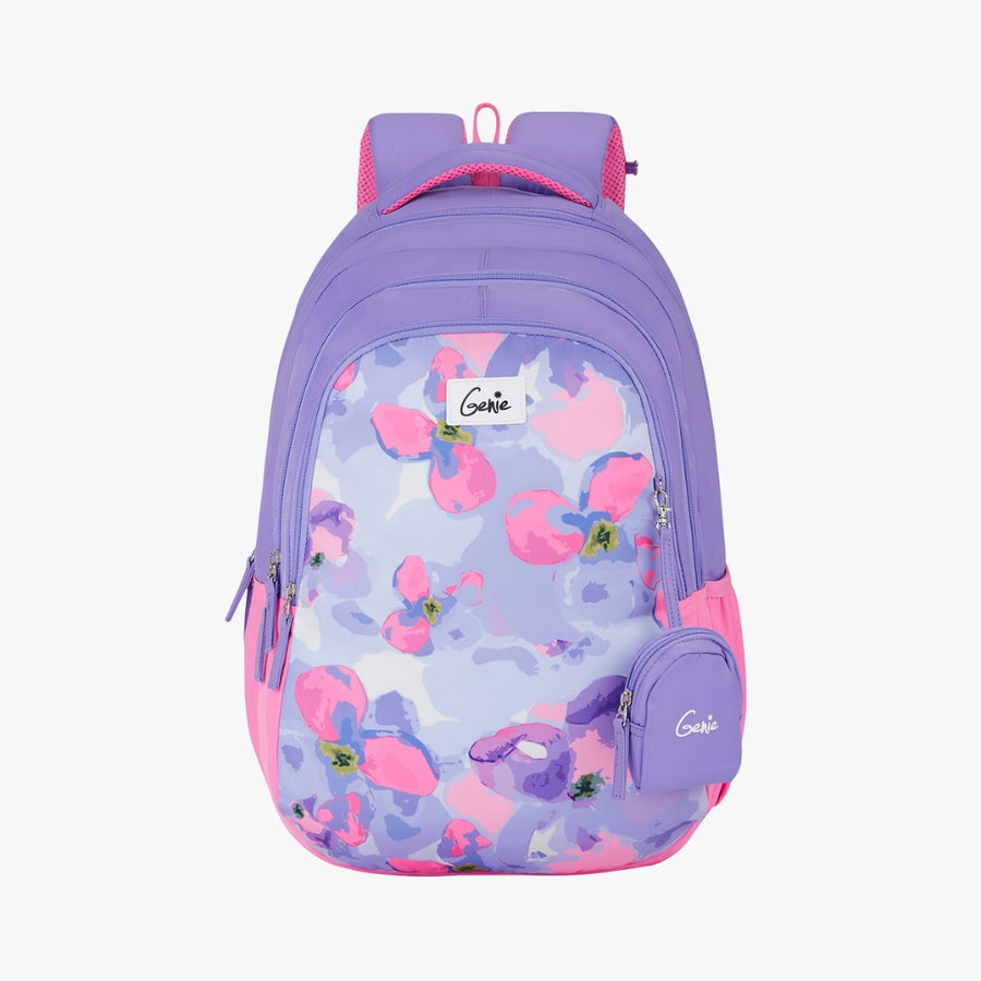 Buy Genie Waterlily 36L Lavender School Backpack online