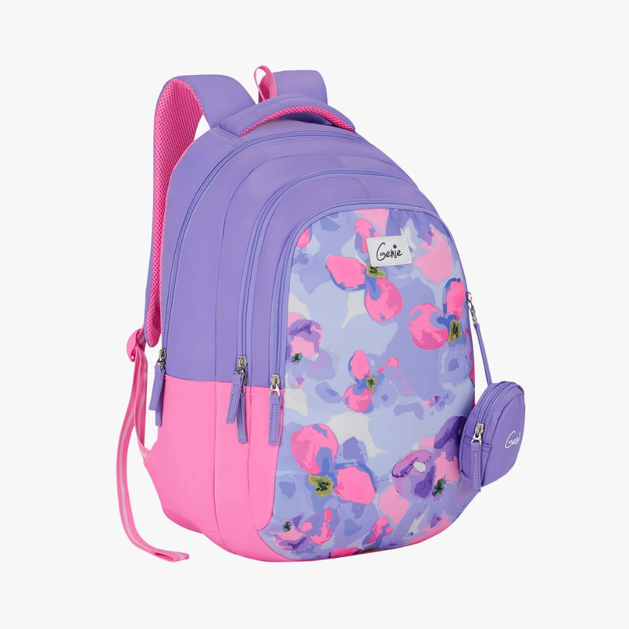 Buy Genie Waterlily 36L Lavender School Backpack online