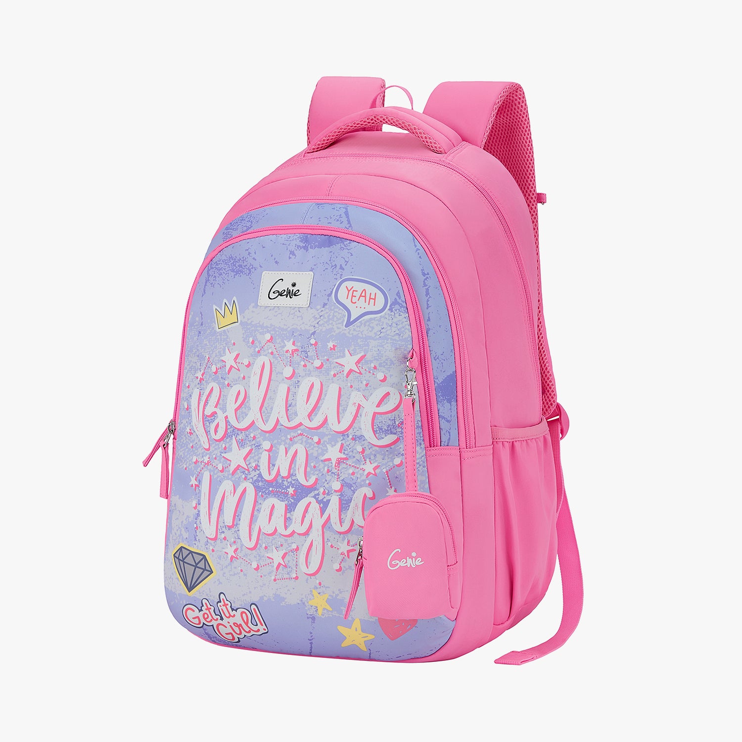 Buy Genie Magic 36L Pink School Backpack Online