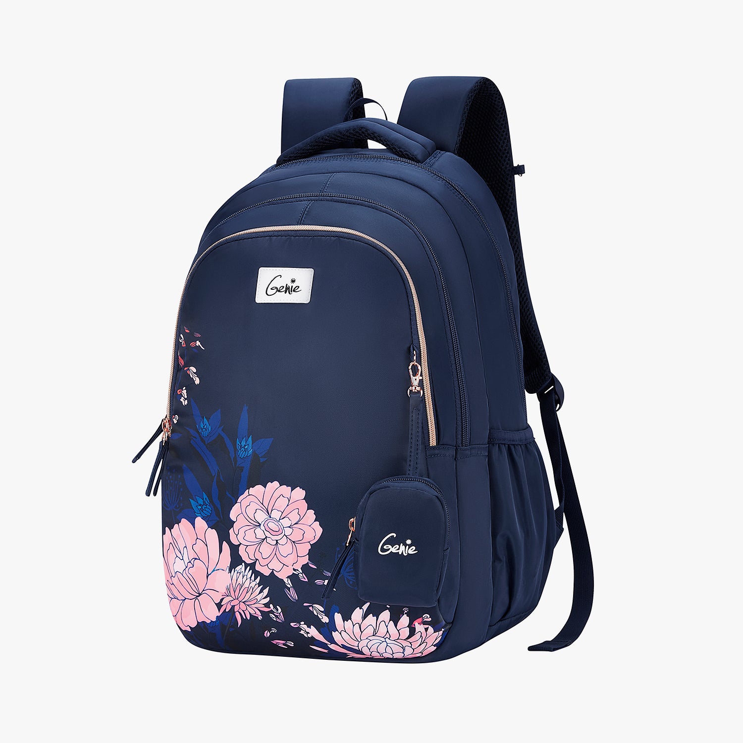 Buy Genie Lovelace 36L Navy Blue School Backpack Online