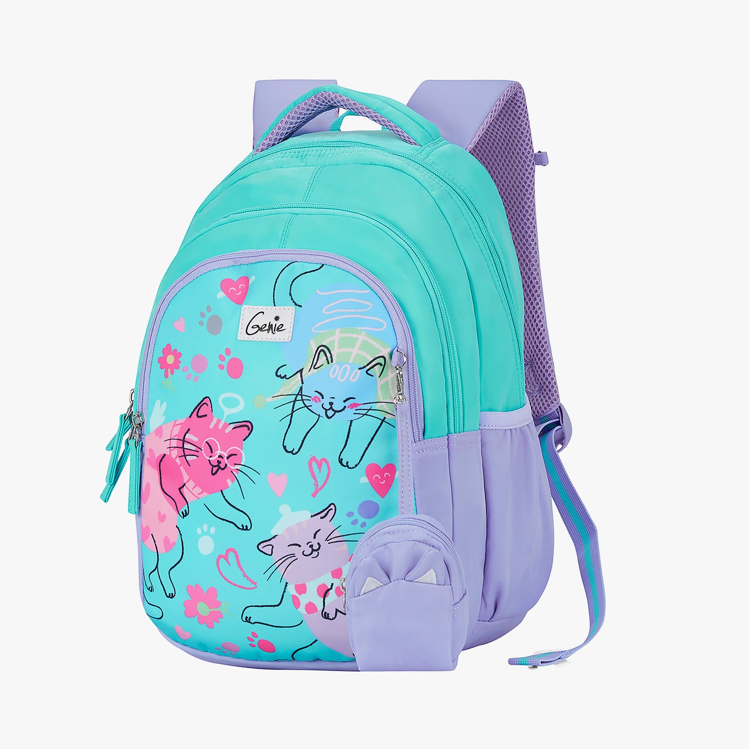 Buy Genie Purrfect 20L Teal Kids Backpack Online