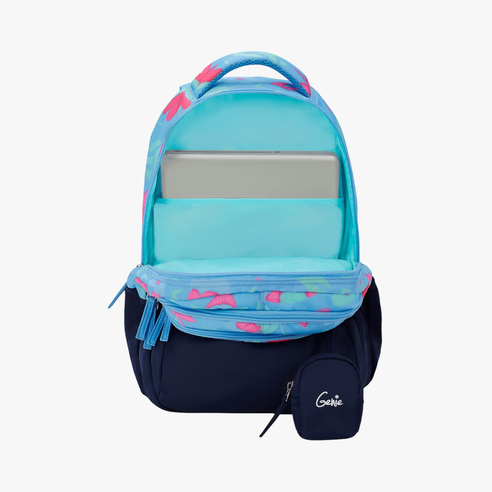 Buy Genie Violet 27L Blue Juniors Backpack Online