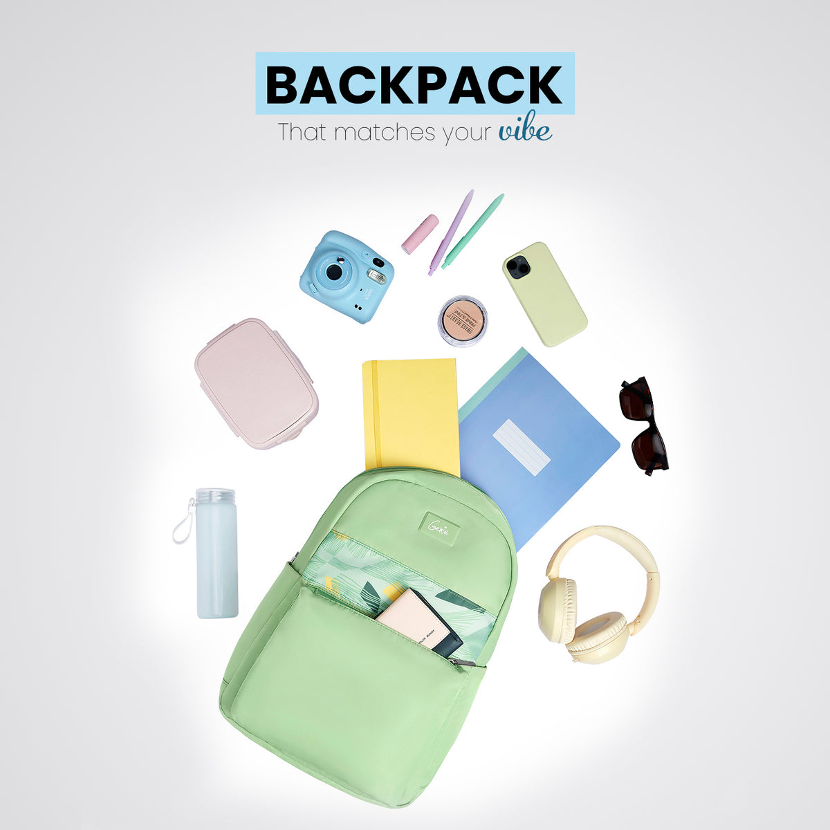 Buy Genie Esme 22L Ash Green Laptop Backpack Online