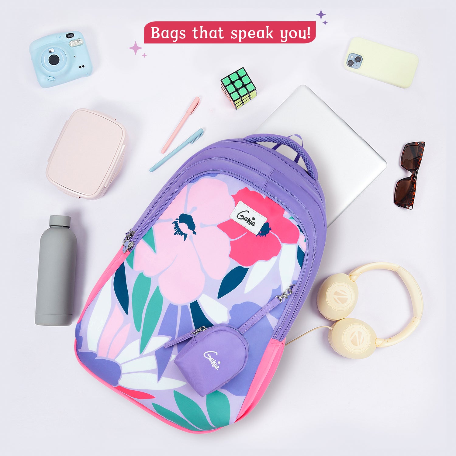 Buy Genie Alice 36L Lavender School Backpack Online