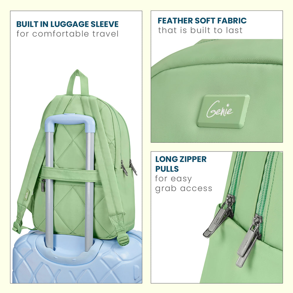 Buy Genie Esme 22L Ash Green Laptop Backpack Online