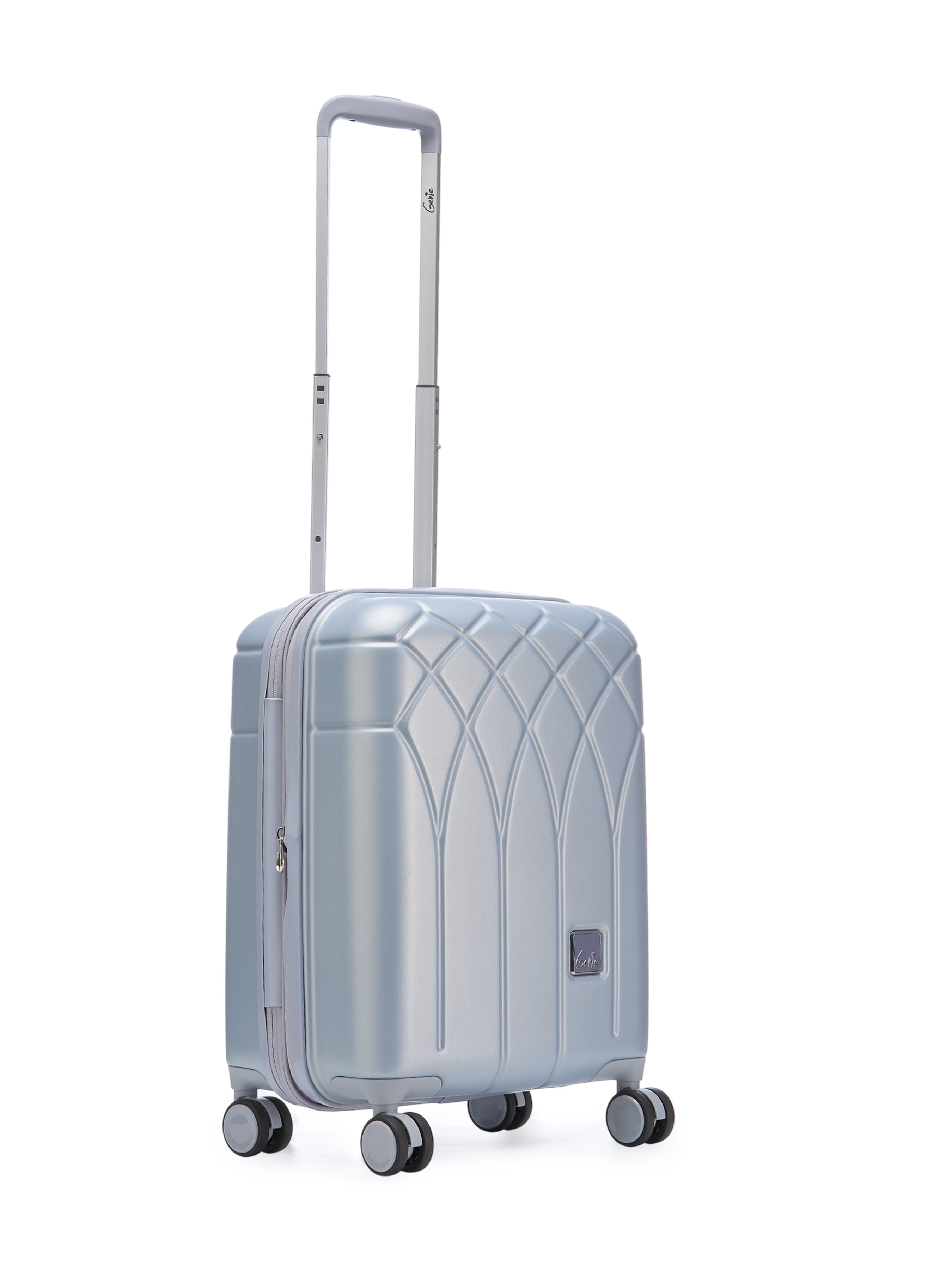 Buy Genie Dew Marshmallow Pink Trolley Bag With Dual Wheels and TSA