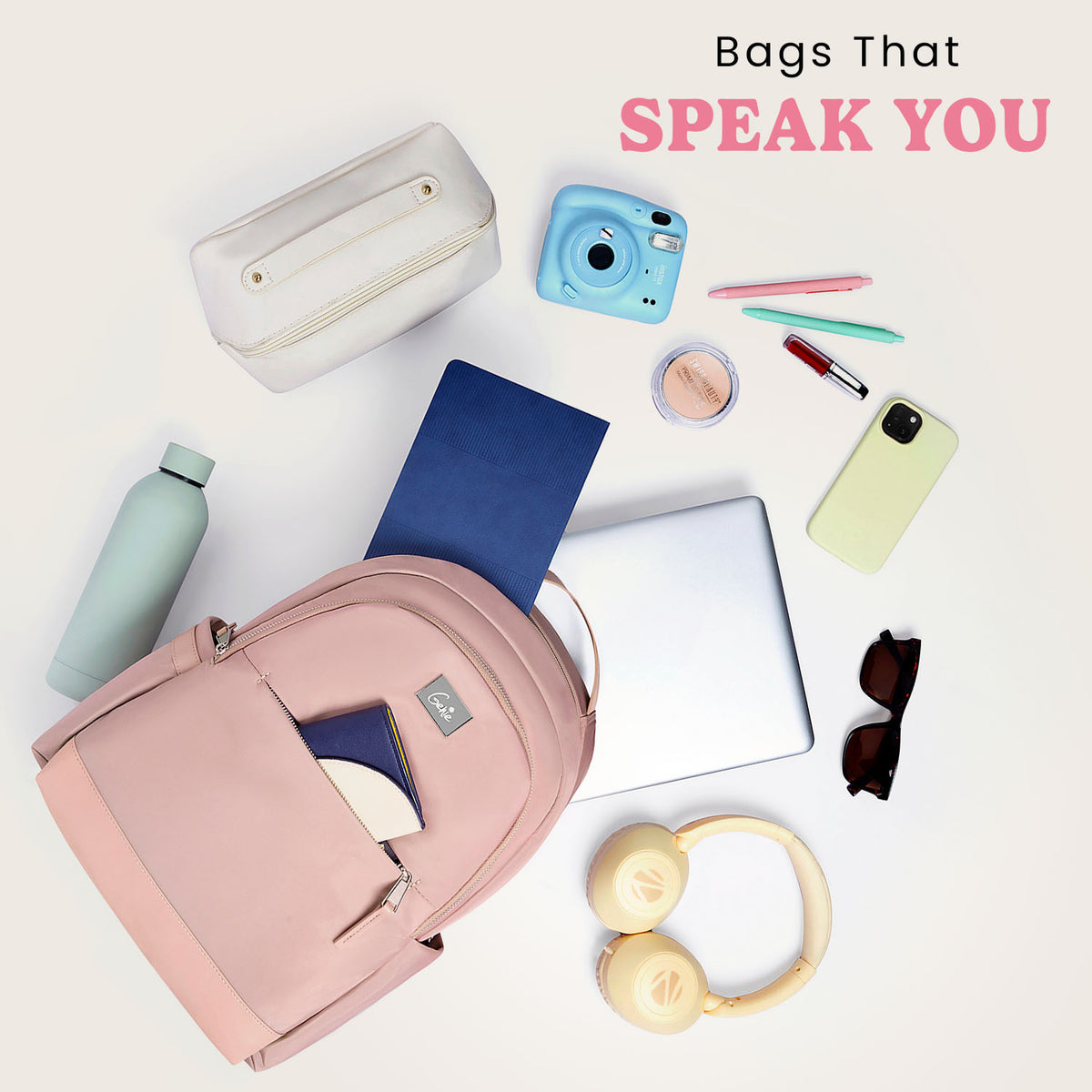 Buy Genie Tuscany 15L Pink Laptop Backpack Online