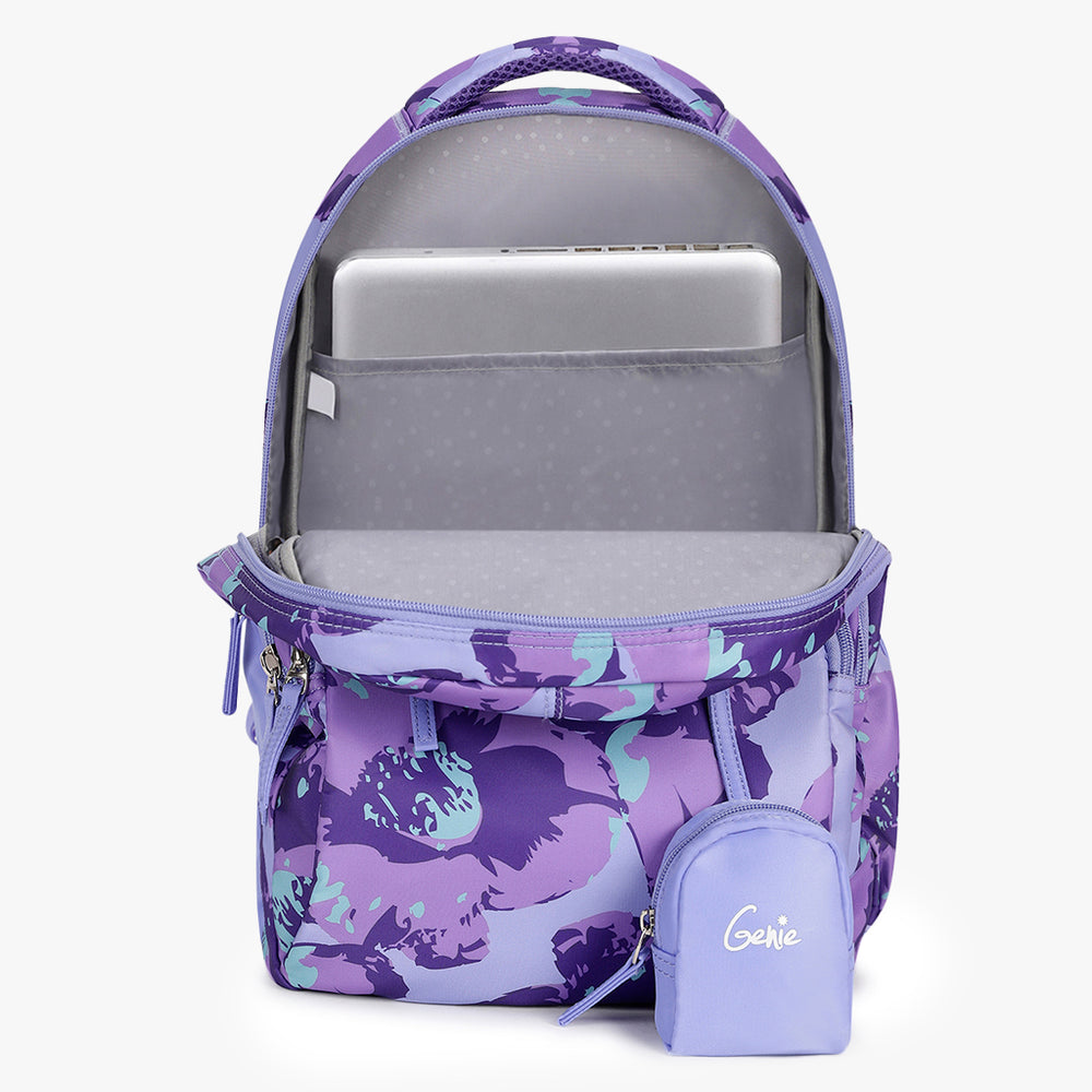 Buy Genie Bloom 27L New Purple Juniors Backpack Online