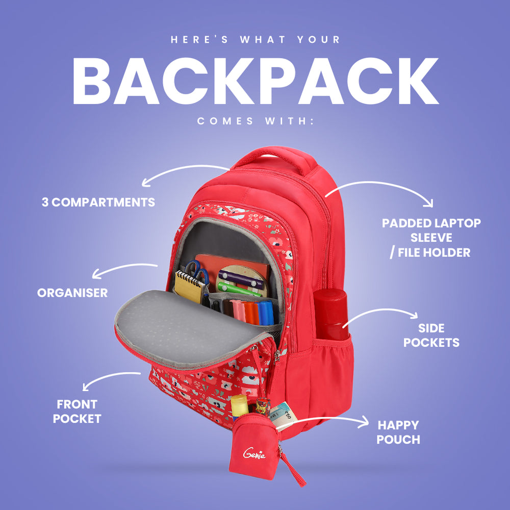 Buy Genie Erin 36L Black Laptop Backpack Online