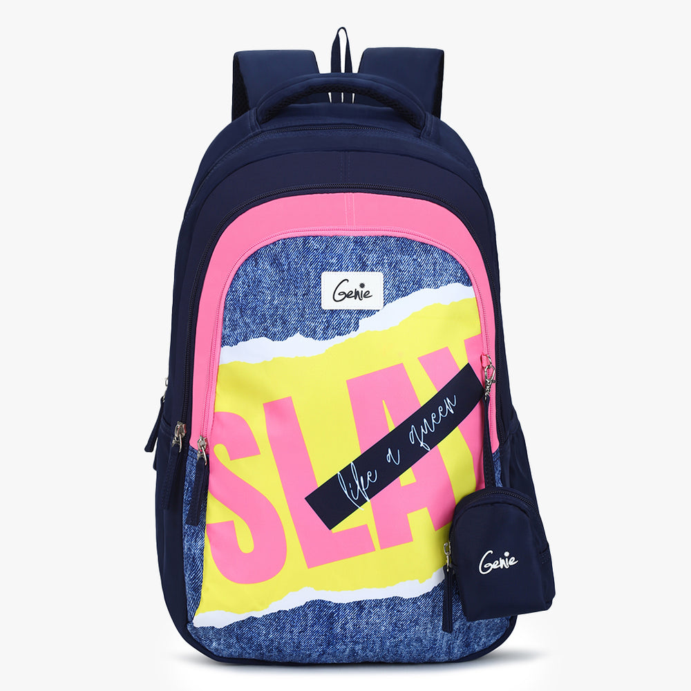 Buy Genie Slay 36L Blue School Backpack Online